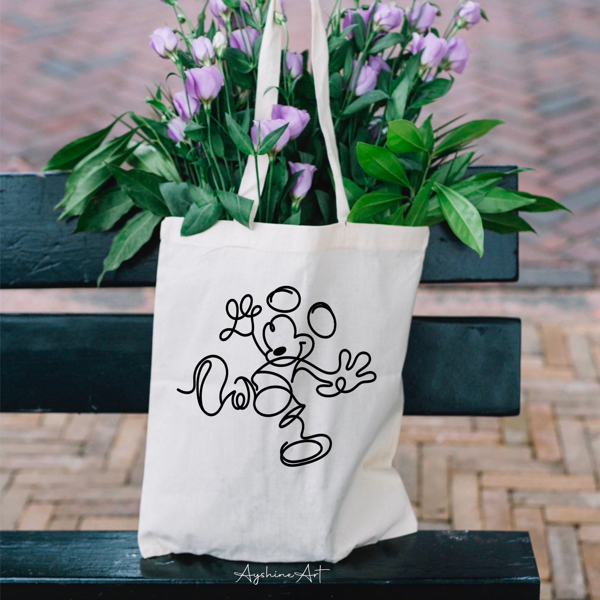 Mickey Lineart SVG, Mickey Continuous Line PNG, Mickey Vintage Svg ...