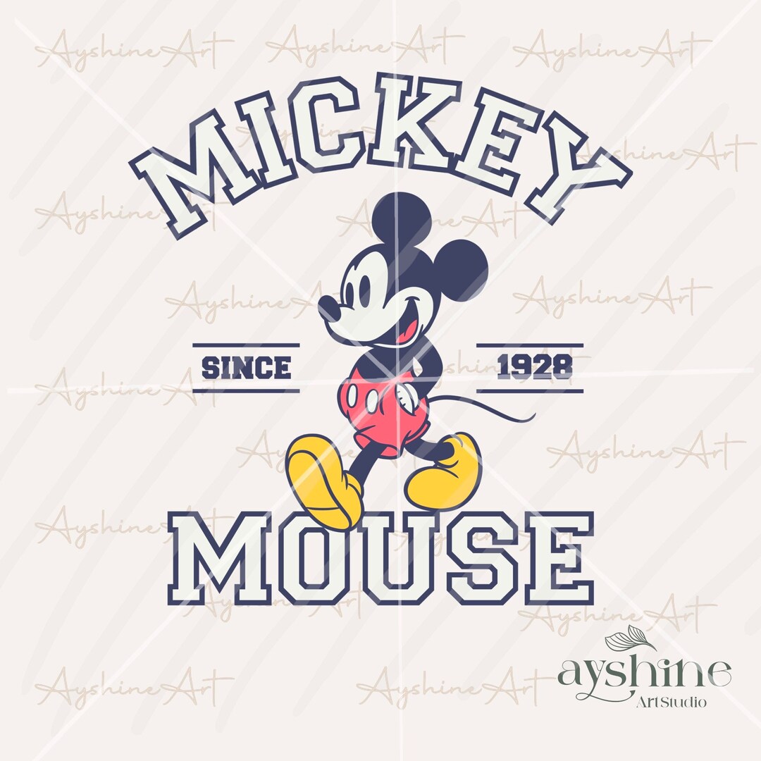 Mickey Vintage Png, Mickey 1928 PNG, Mickey Vintage Jpeg, Mickey Since ...