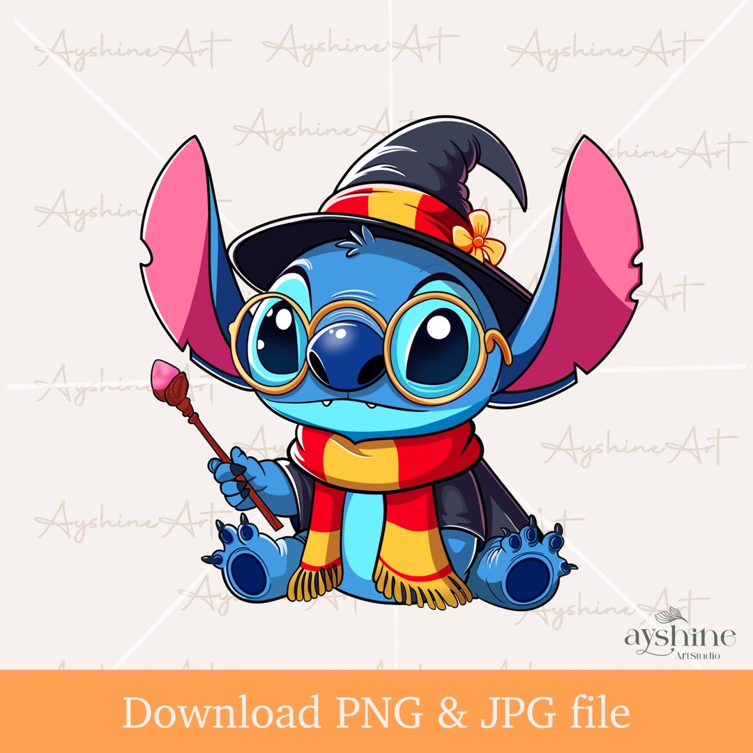 Wizard Stitch Png, Magic Wizard Png, Stitch Hogwarts Png, You're a ...