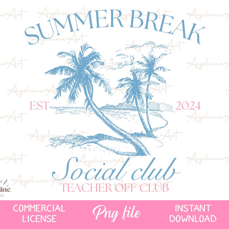 Summer Break Clipart - Etsy