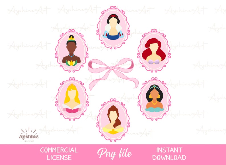 Princess Coquette Frame Bow Png, Family Vacation Png, Pink Bow ...