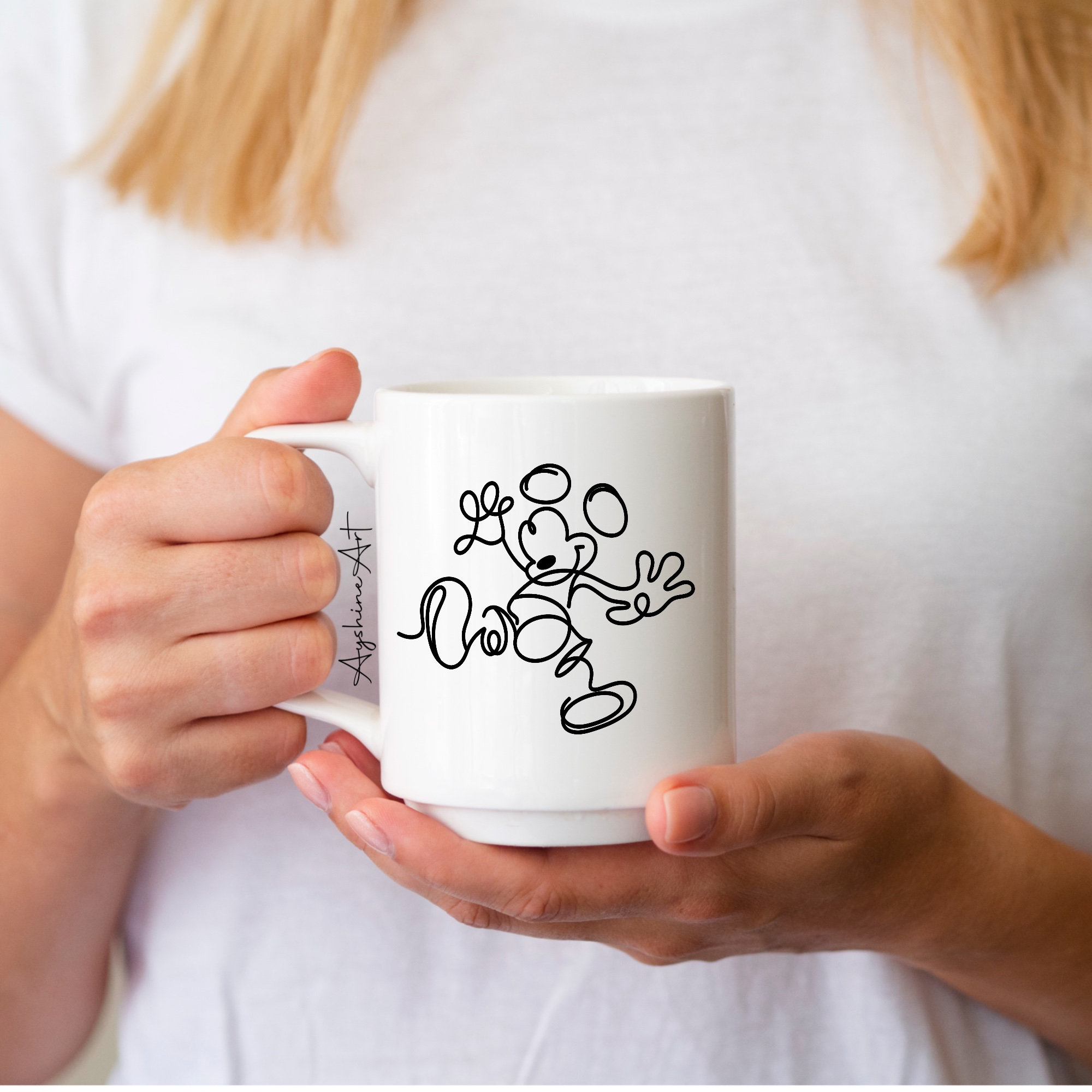 Mickey Lineart SVG, Mickey Continuous Line PNG, Mickey Vintage Svg ...