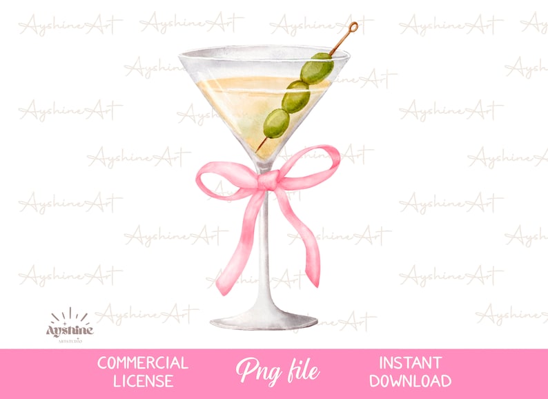 Martini PNG Dirty Martini PNG Ribbon Martini PNG Bow Soft Png Trendy ...