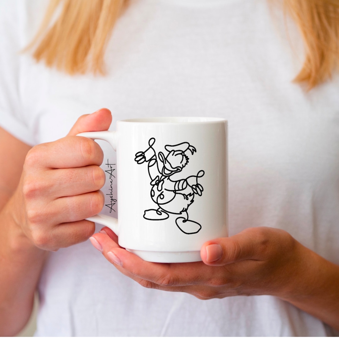 Paperino Lineart SVG, Linea Continua Di Paperino PNG, Donald Vintage ...