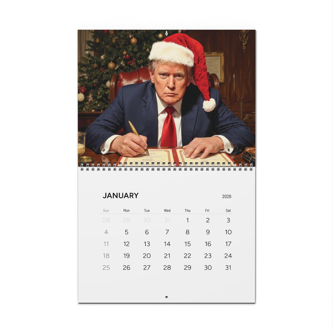 Trump Xmas 2026 Wall Calendar, Political Humor Gift - Etsy