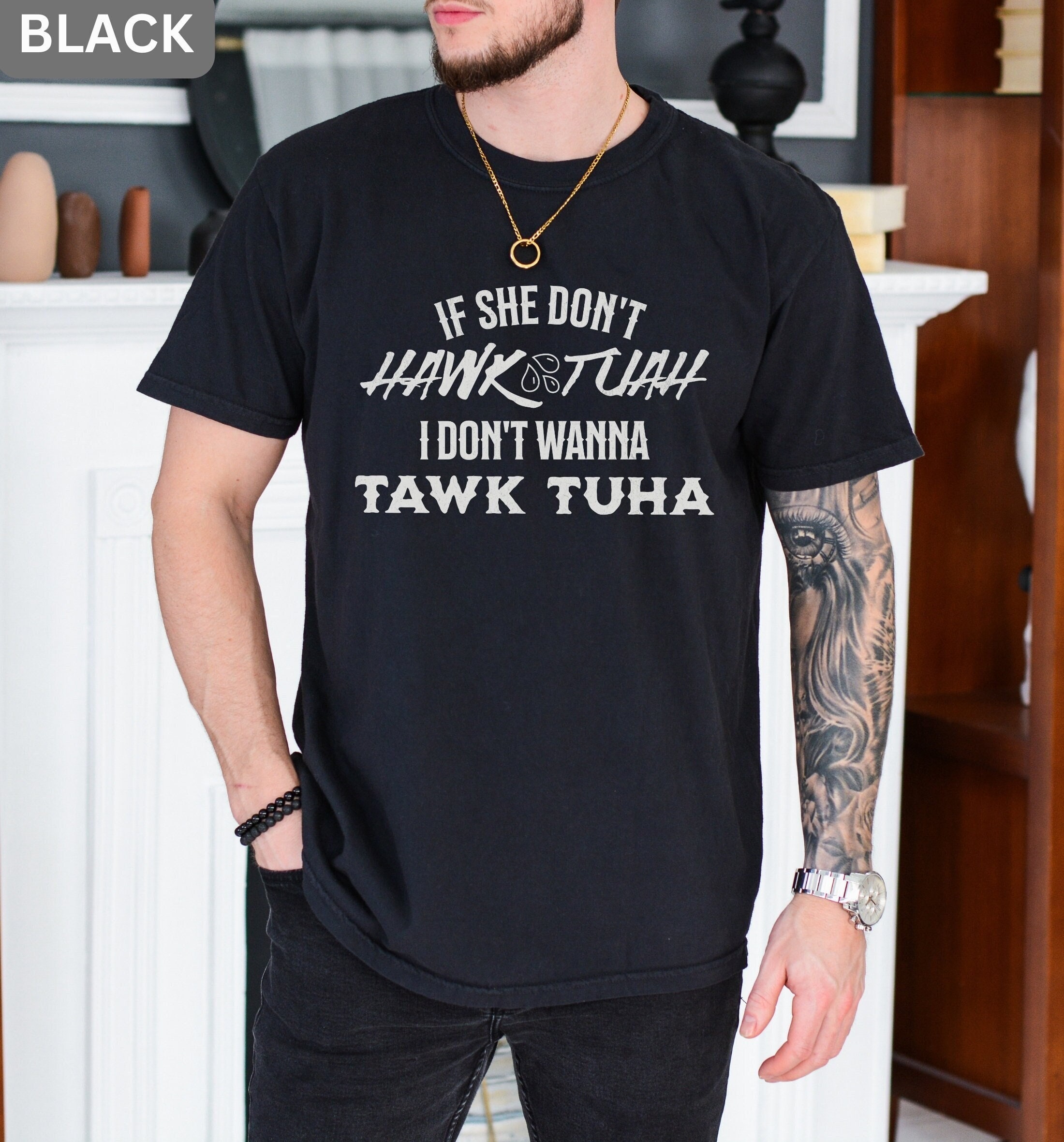 Hawk Tuah Spit on That Thang Tawk Tuha Shirt, Viral T-shirt, Funny ...