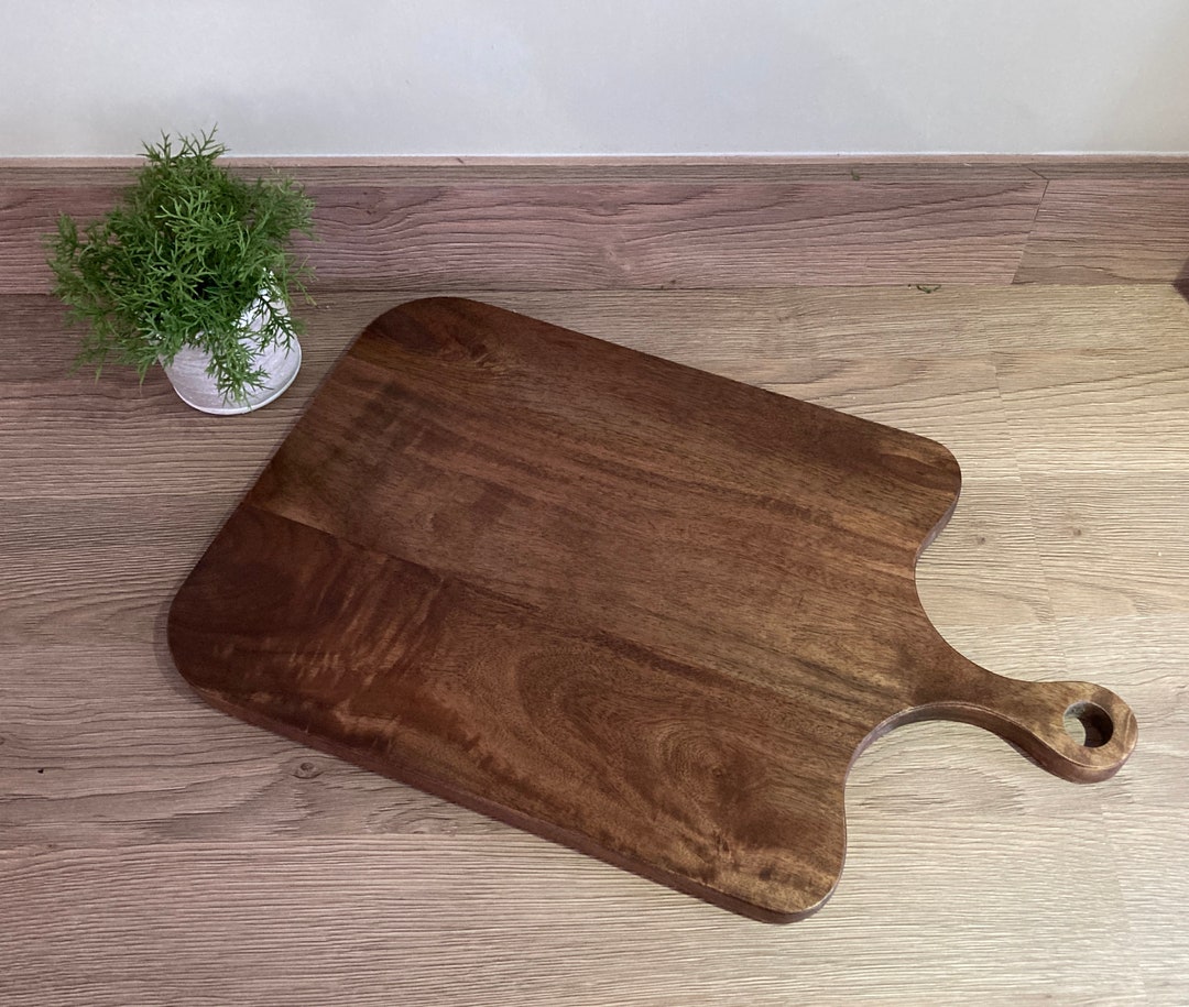 Solid Mango Wood Food Presentation Board. 50cm Long. Ideal for Hor D ...