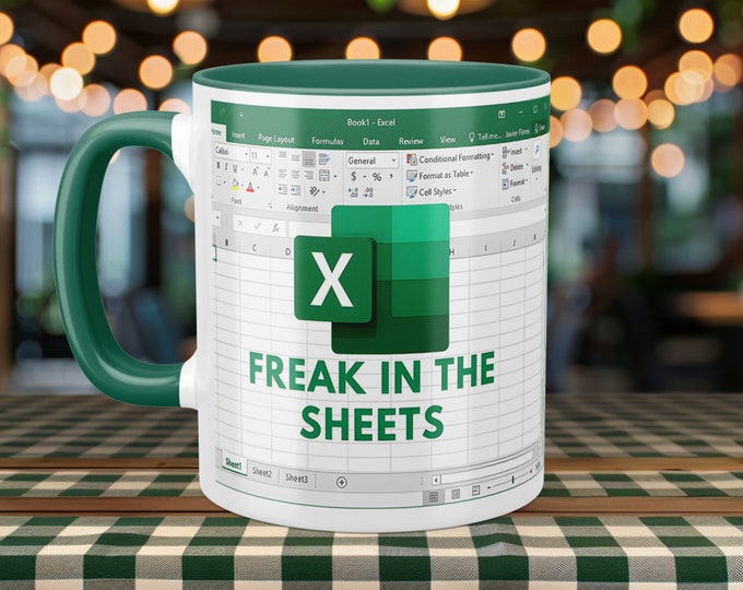 Colored Excel Super Shortcuts Mug from Tiktok: Nerd Gift Coworker ...