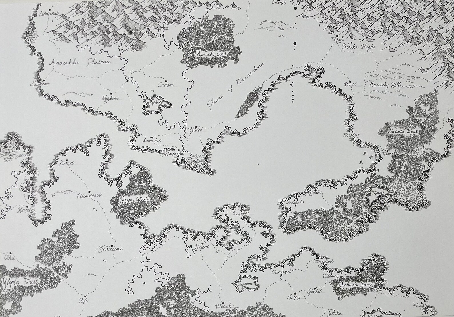 Handdrawn, Custom Land and City Fantasy Maps (A5, A4, A3) for Dnd, a ...