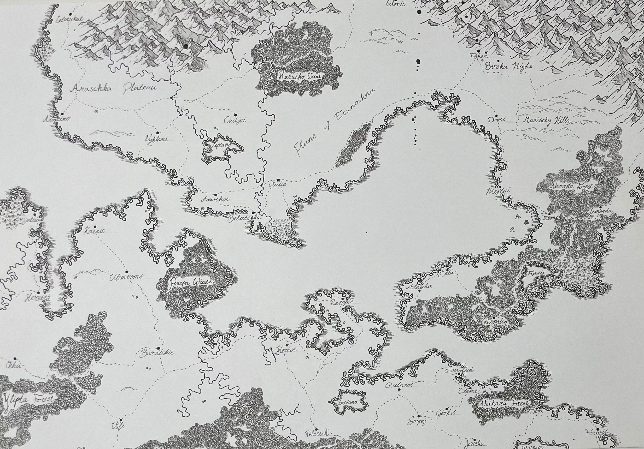 Handdrawn, Custom Land and City Fantasy Maps (A5, A4, A3) for Dnd, a ...