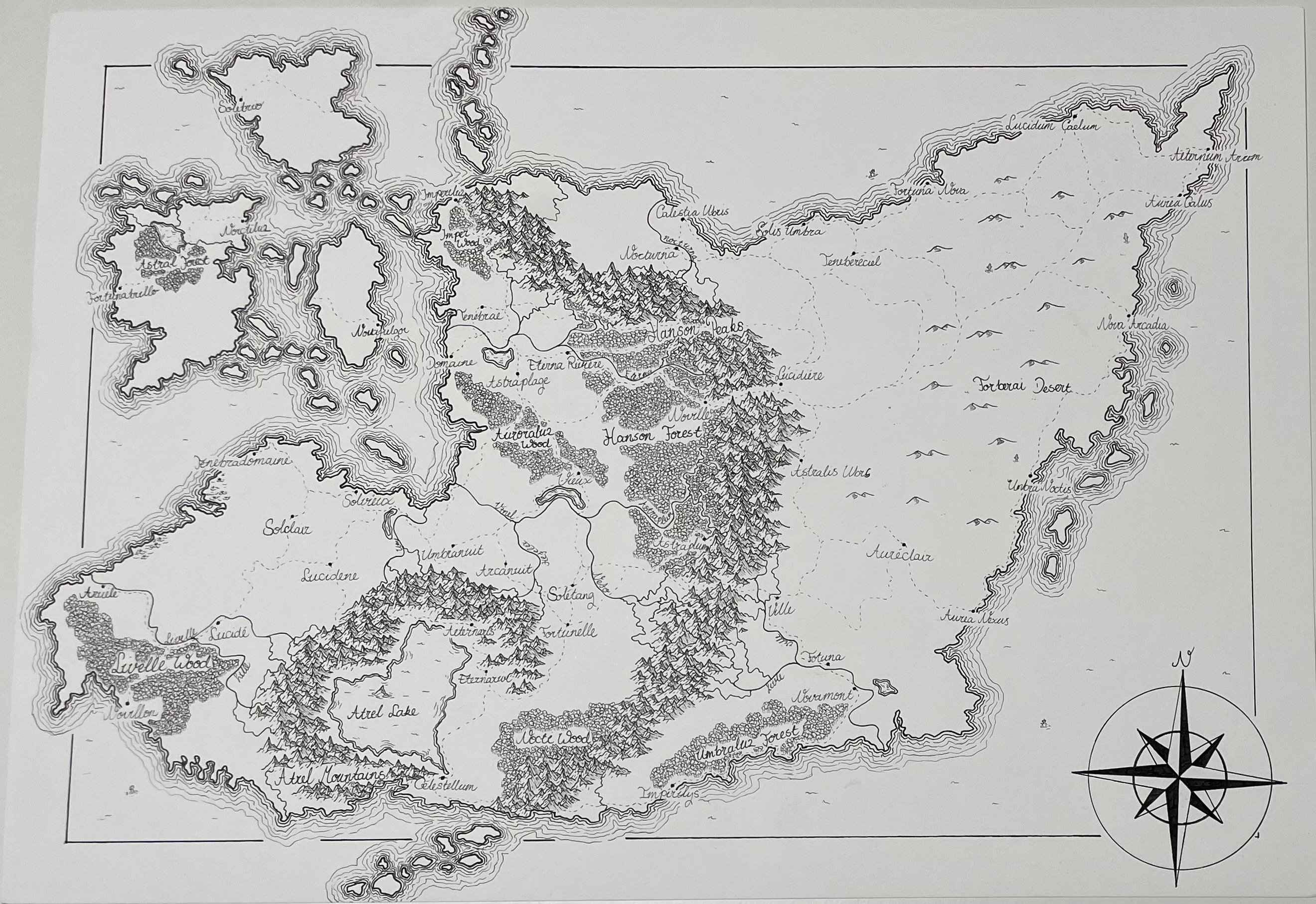 Handdrawn, Custom Land and City Fantasy Maps (A5, A4, A3) for Dnd, a ...