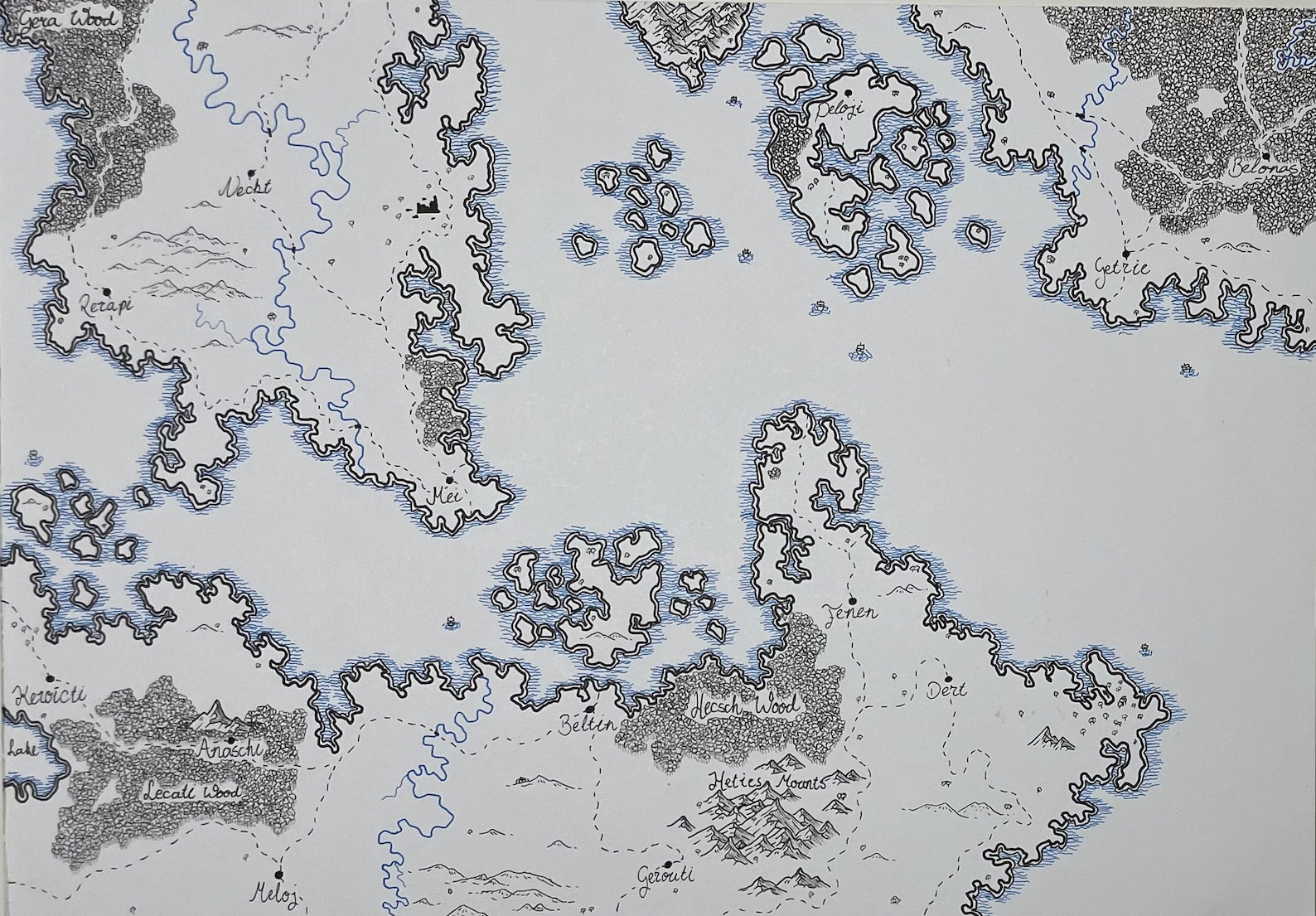 Handdrawn, Custom Land and City Fantasy Maps (A5, A4, A3) for Dnd, a ...