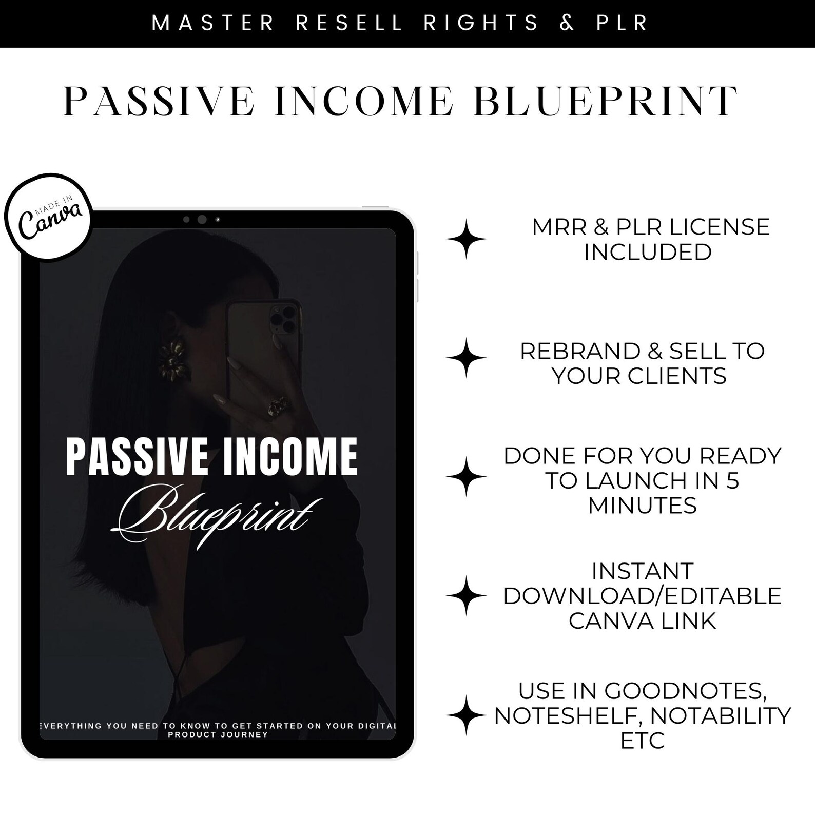 Passive Income Blueprint Guide/ebook With MRR/PLR, Digital Marketing ...