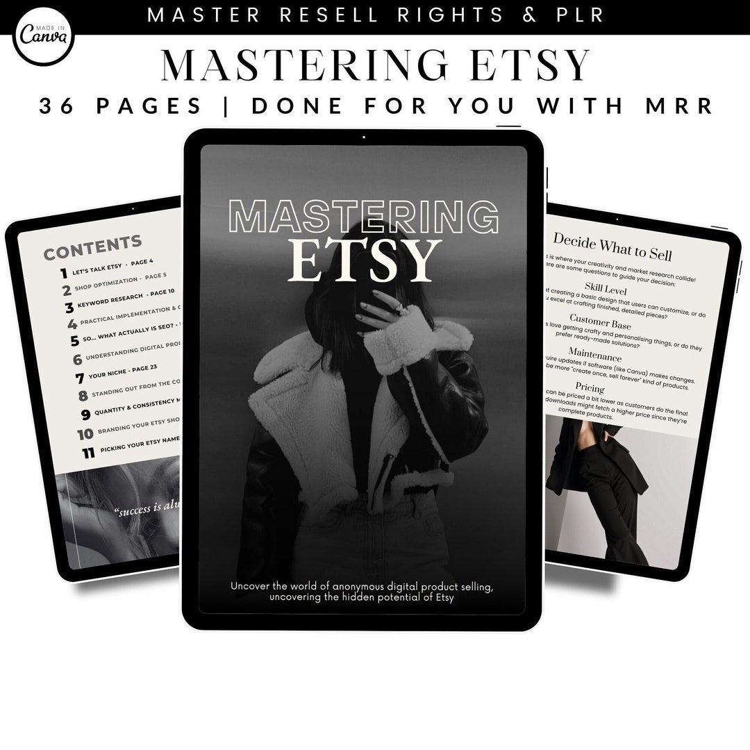 NEW 2024 Mastering Etsy Guide 2024, Digital Marketing, MRR, Digital Marketing Course, Digital ...