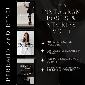 100 Faceless Instagram Posts and Matching Stories for Faceless Digital ...