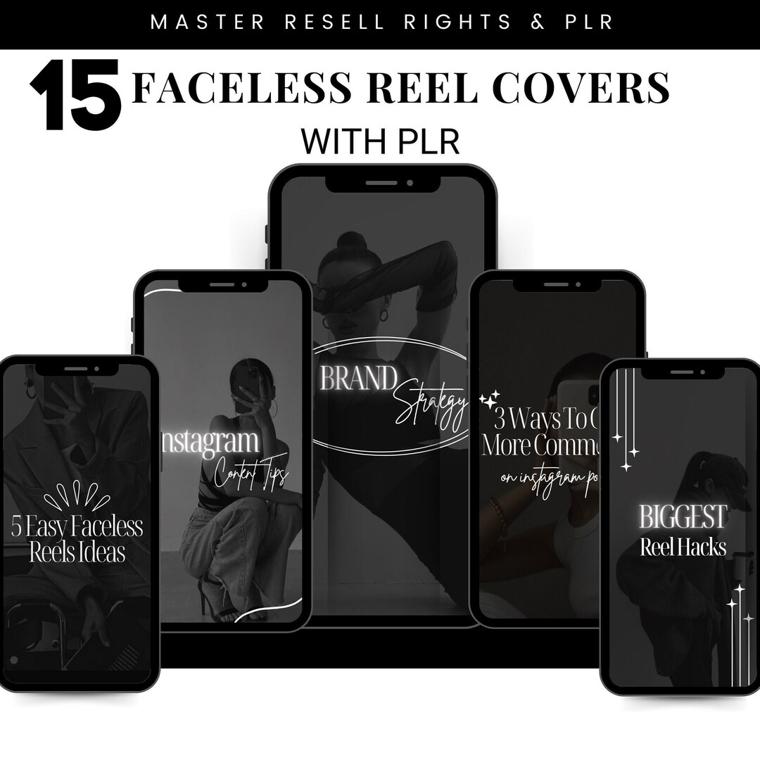 15 Faceless Reels Covers With Private Resell Rights, Done for You ...