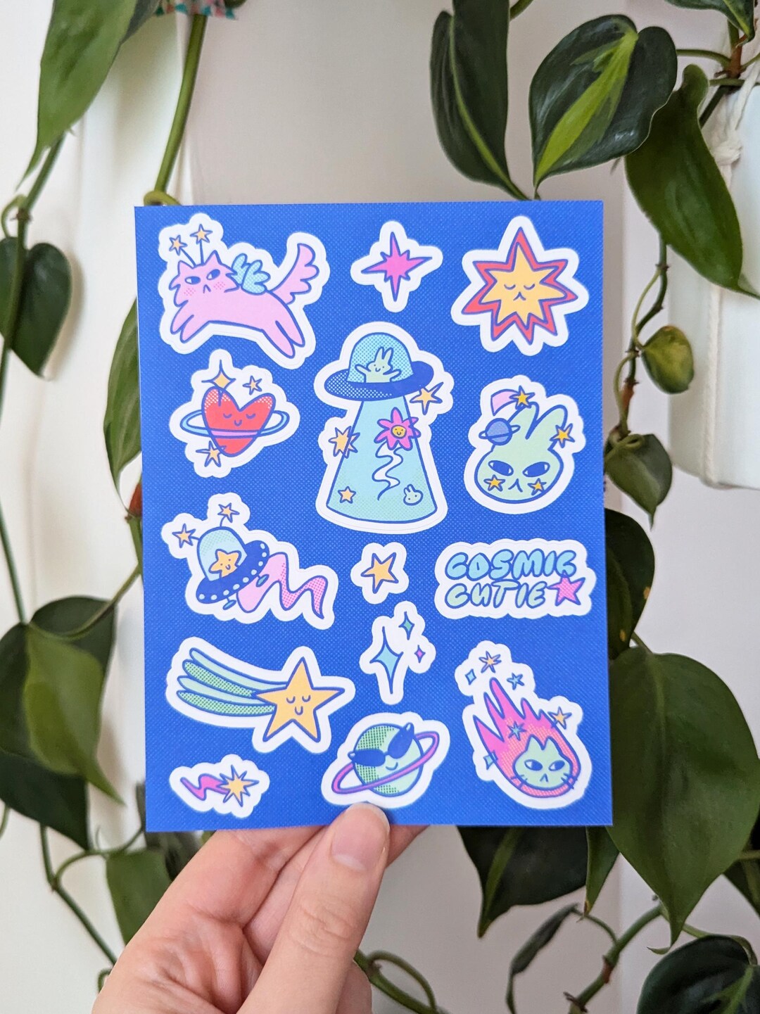 Cosmic Cuties Sticker Sheet - A6 Matte Vinyl Stickers - Etsy