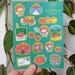 Tomato Bbys Sticker Sheet - A6, Tomato Stickers, Food Stickers, Matte ...
