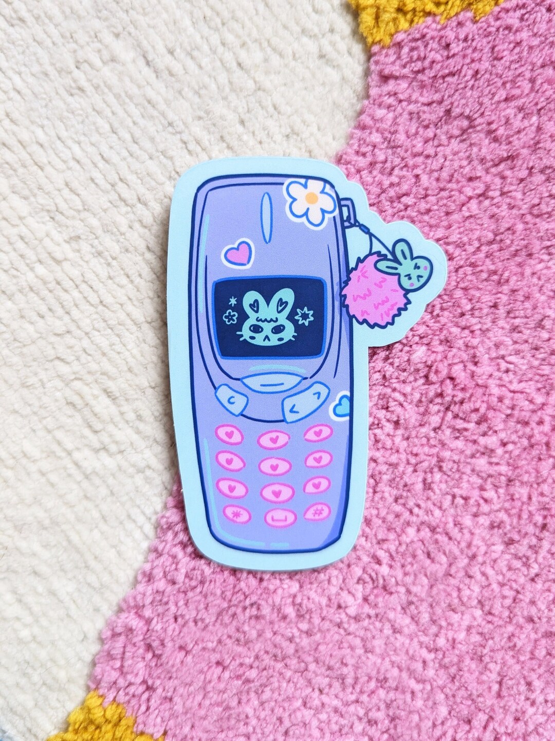 Nokia 3310 Sticker - Y2K Retro Phone, Matte Sticker, Old Phone, Mobile ...