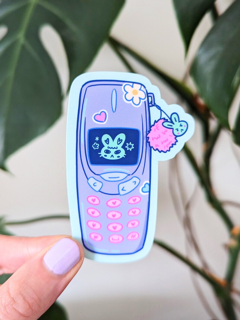 Nokia 3310 Sticker - Y2K Retro Phone, Matte Sticker, Old Phone, Mobile ...