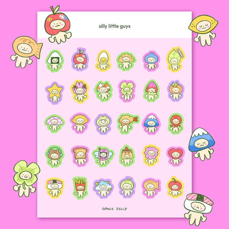 Sticker Sheets Silly - Etsy UK
