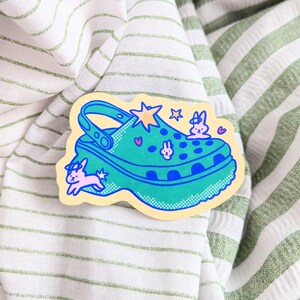 Croc Bunnies Sticker Croc Sticker, Bunny Sticker, Green Croc, Cute ...