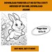 Bunny Rabbits Printable Coloring Book Pages for Kids, Cute Rabbits Book ...
