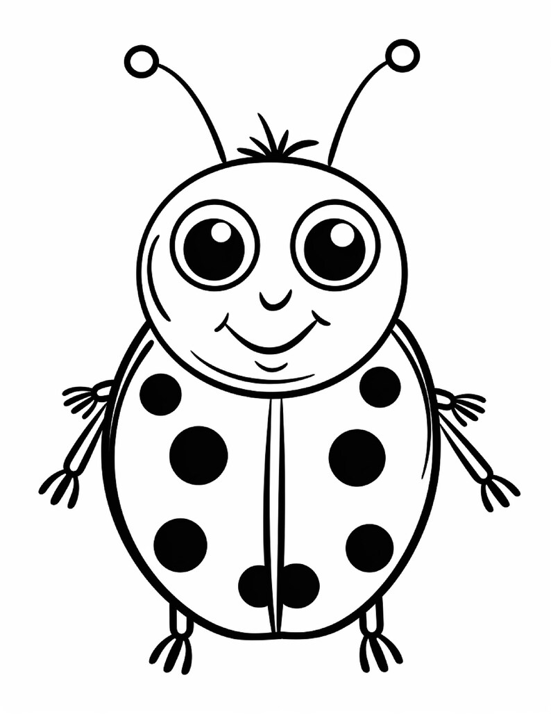Learn Bugs Coloring Pages for Kids: Printable Insect Coloring Book ...