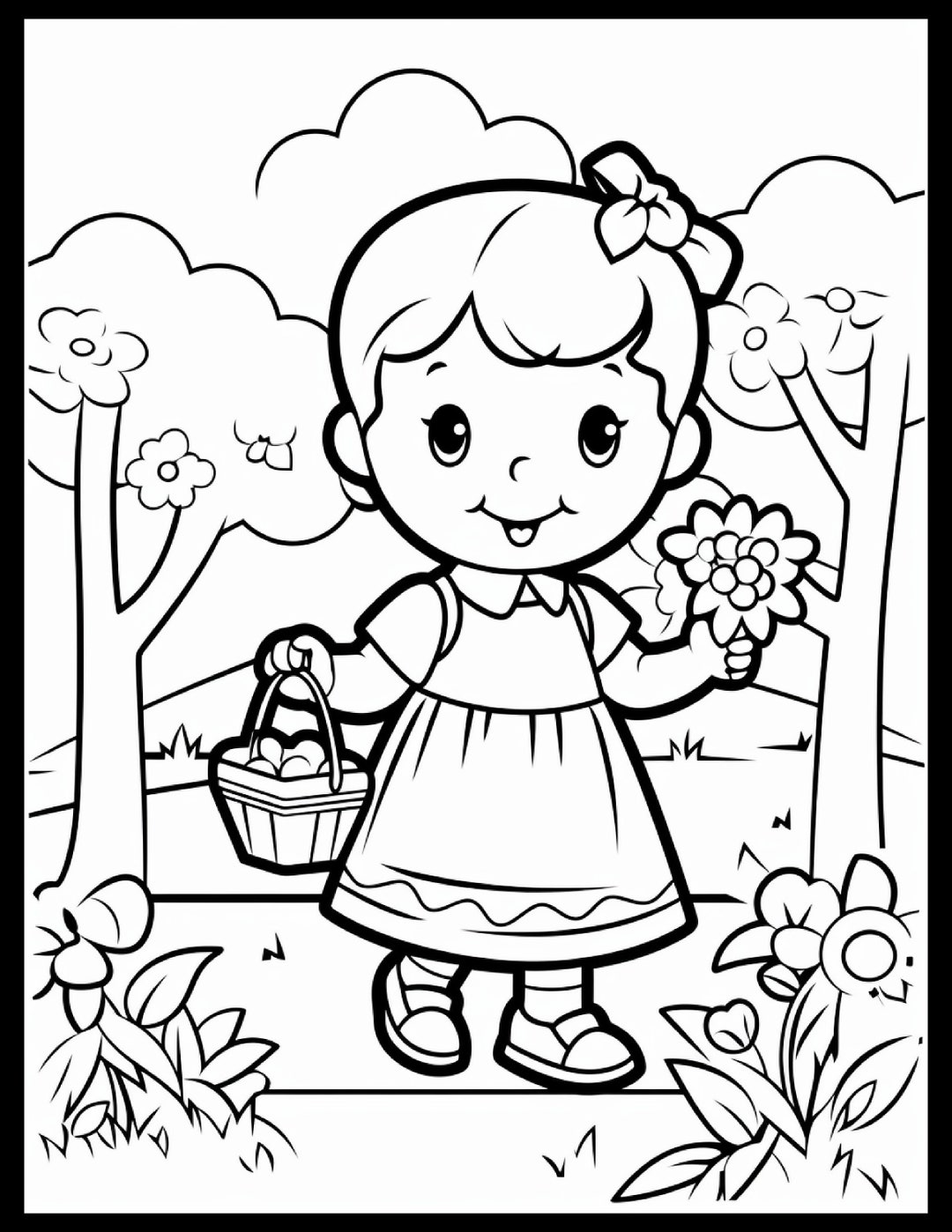 Cute Spring Coloring Pages for Kids50 - Etsy