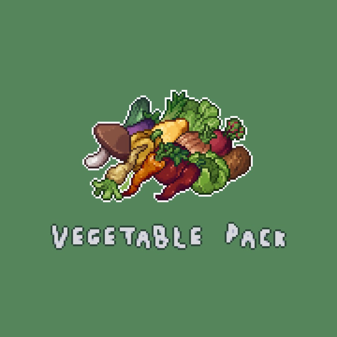 Pixel Art | Vegetable Icon Pack - Etsy