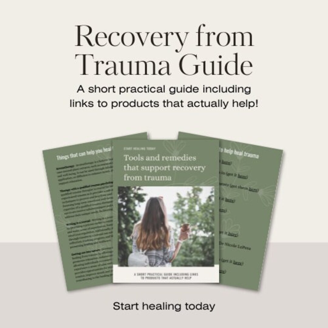 Trauma Recovery Self-help Guide. Practical Tools and Products That ...