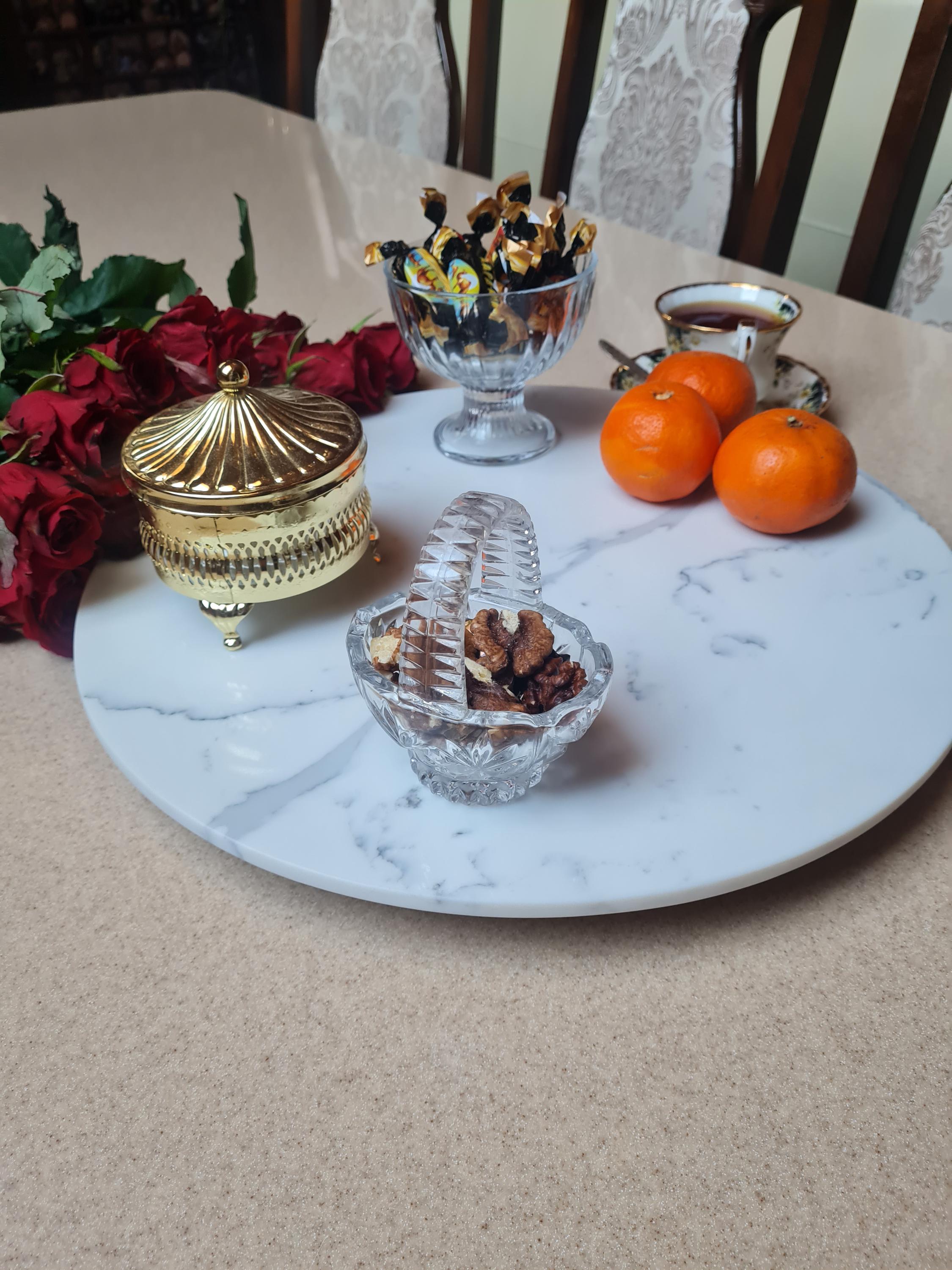 Dining Table Centerpiece, Marble Home Decor, Lazy Susan, Lazy Susan ...