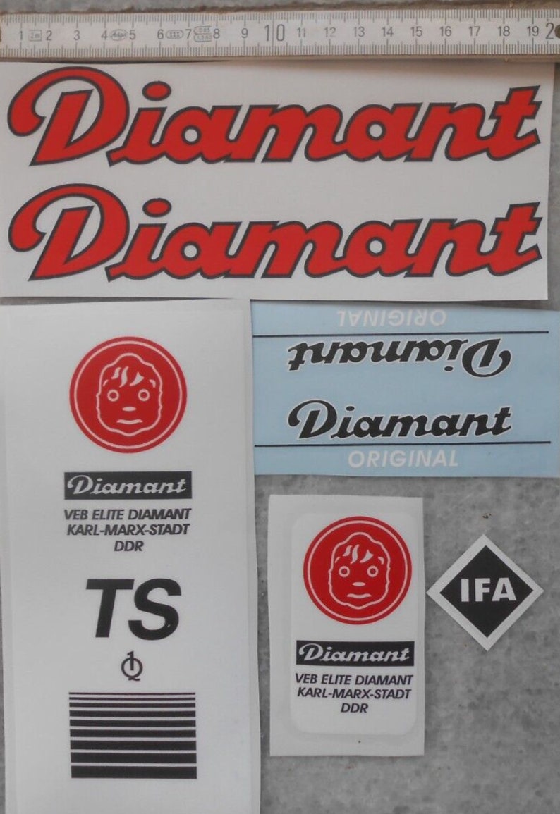 Sticker Set,diamond,bicycle,ts,sport,vintage Car,ddr - Etsy