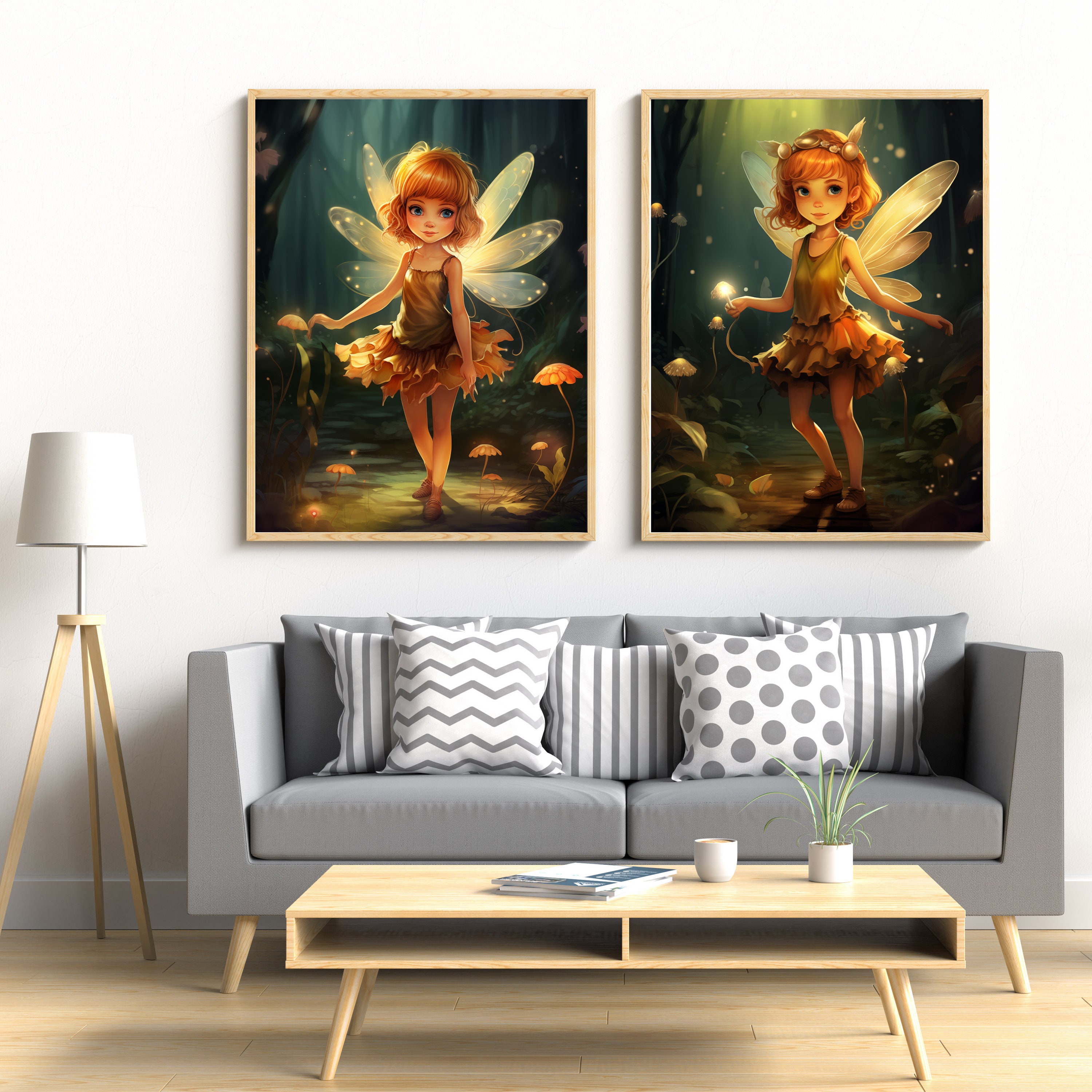 Fairy Wall Art Printable Fairy Digital Print Fairy Wall Decor Kids Room ...