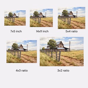 Old Barn Printable Poster for Western Farmhouse Decor, Vintage Style ...