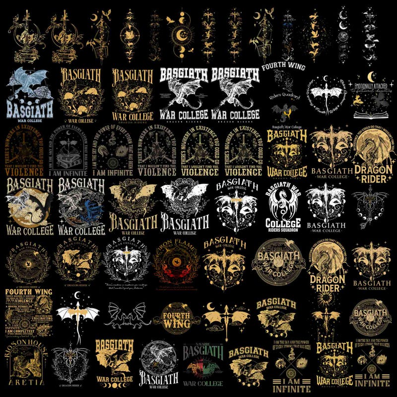 Dragon Fourth Wing Png File - Etsy