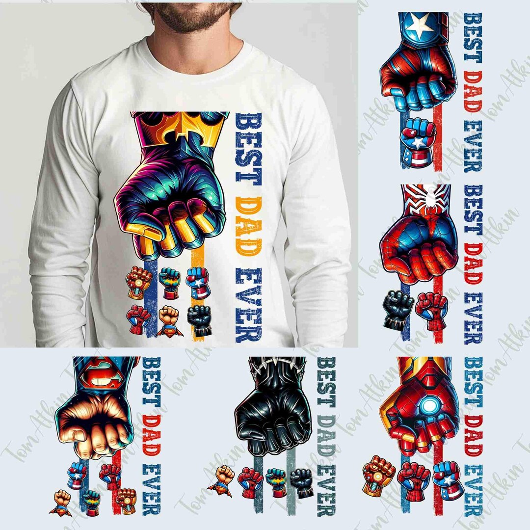 Superhero Dad Fist Bump Png, Custom Dad Gift 2025, Personalized ...