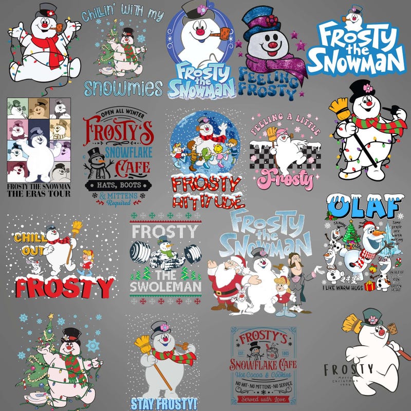 Frosty the Snowman Face Svg - Etsy
