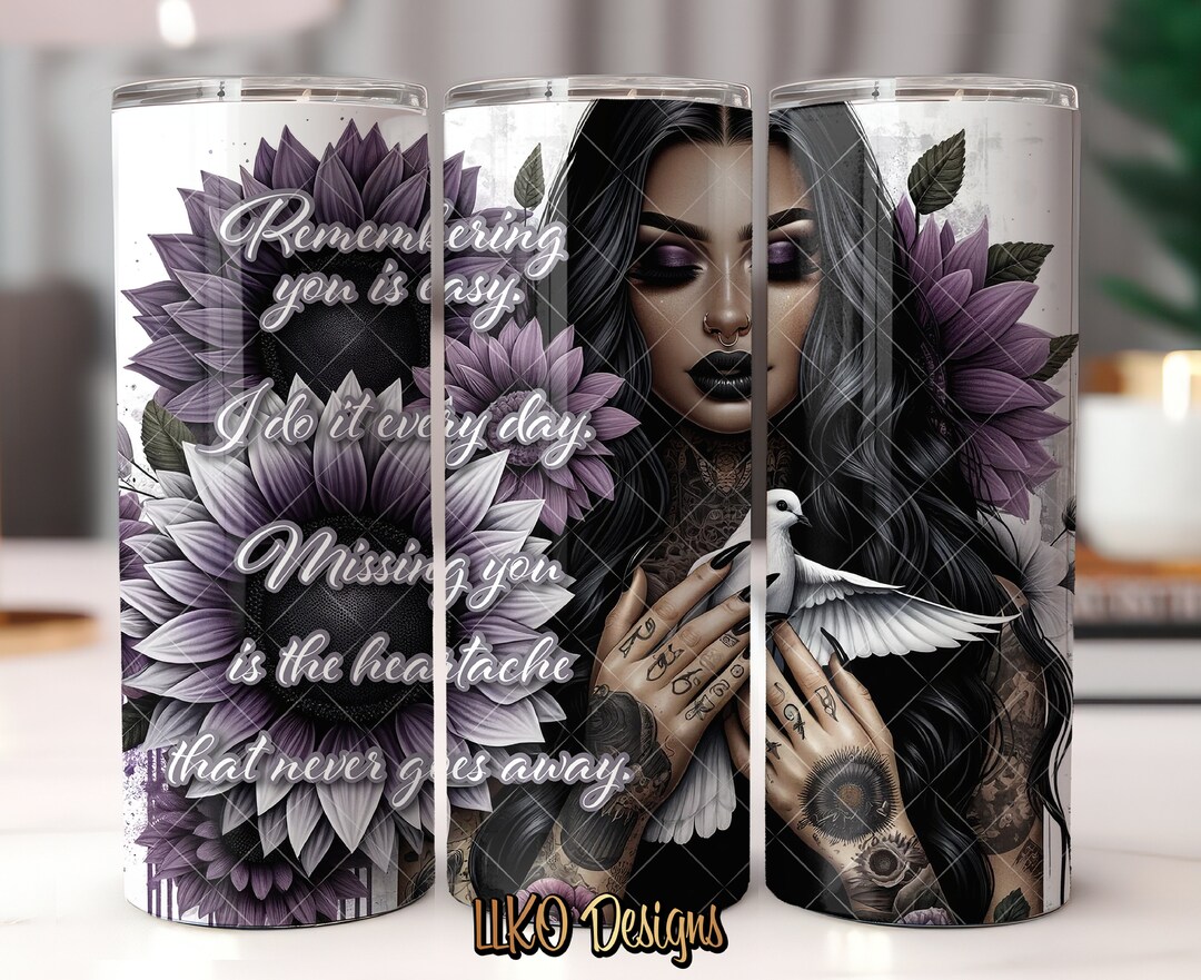 Missing You is the Heartache Tumbler Wrap 20oz Sublimation Tumbler ...