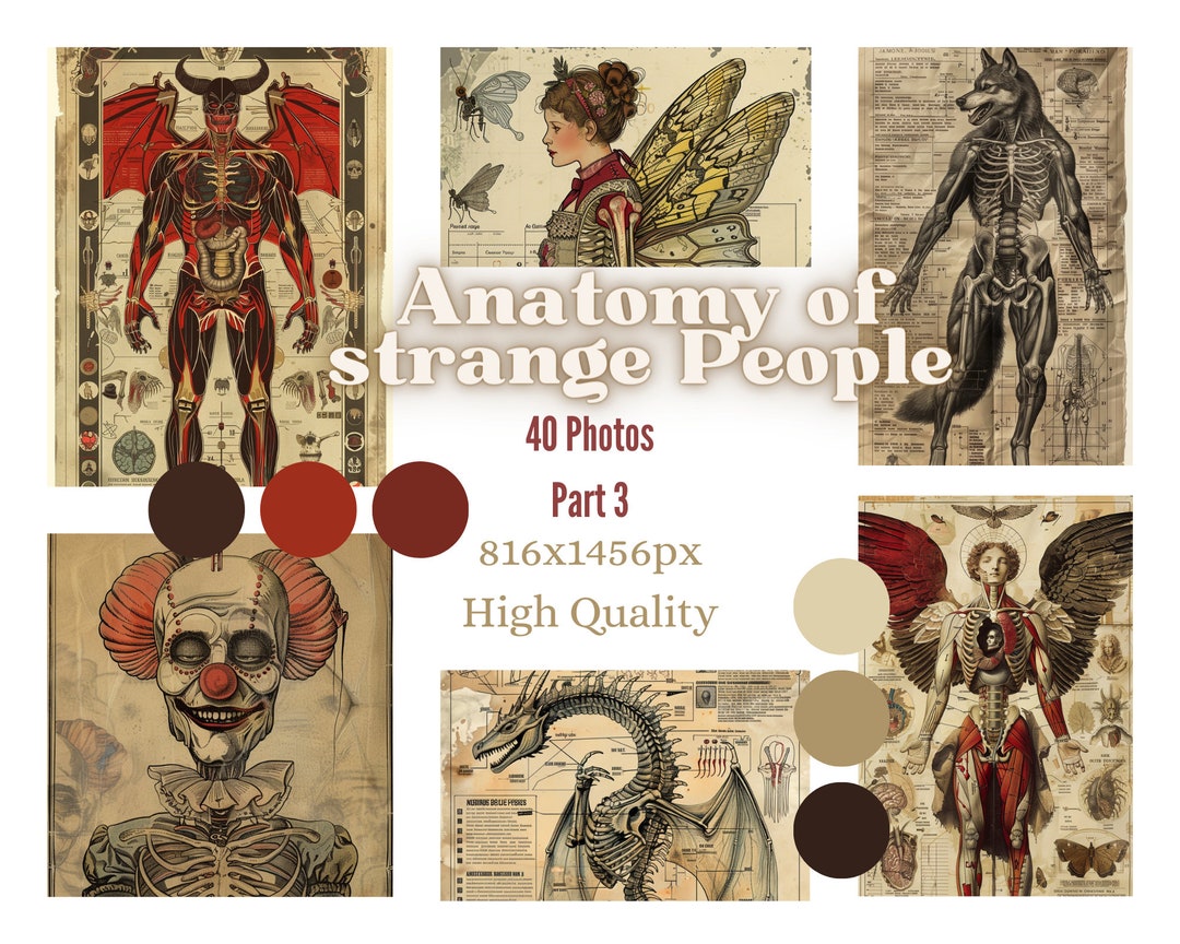 40 Photos Vintage Anatomy of Medicine Strange People Part 3 for Junk ...