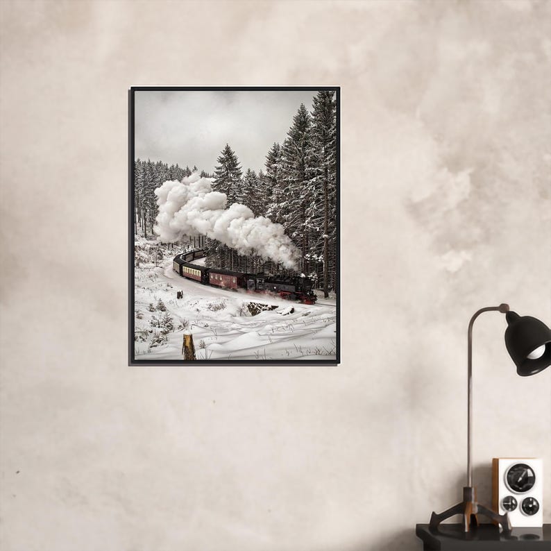 Winter Christmas Poster, Christmas Decor, Printable Art Digital ...