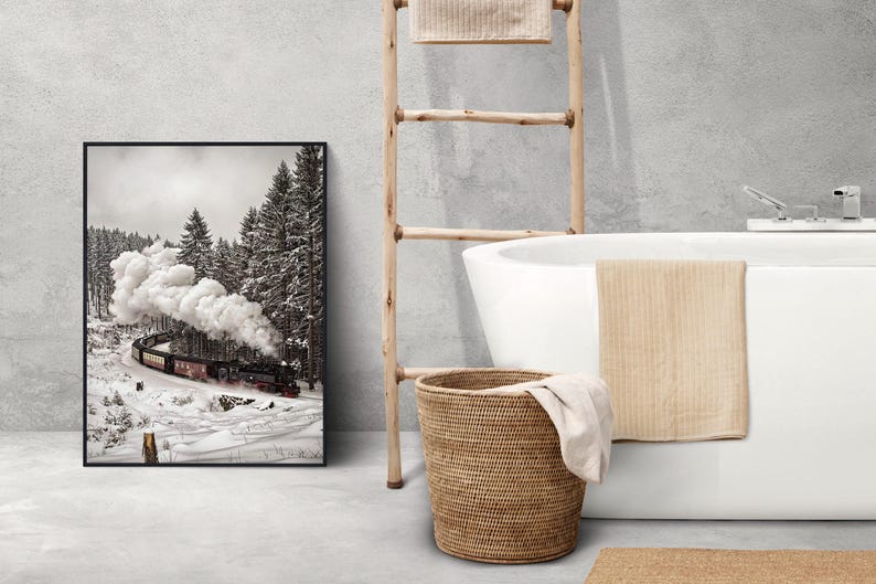 Winter Christmas Poster, Christmas Decor, Printable Art Digital ...