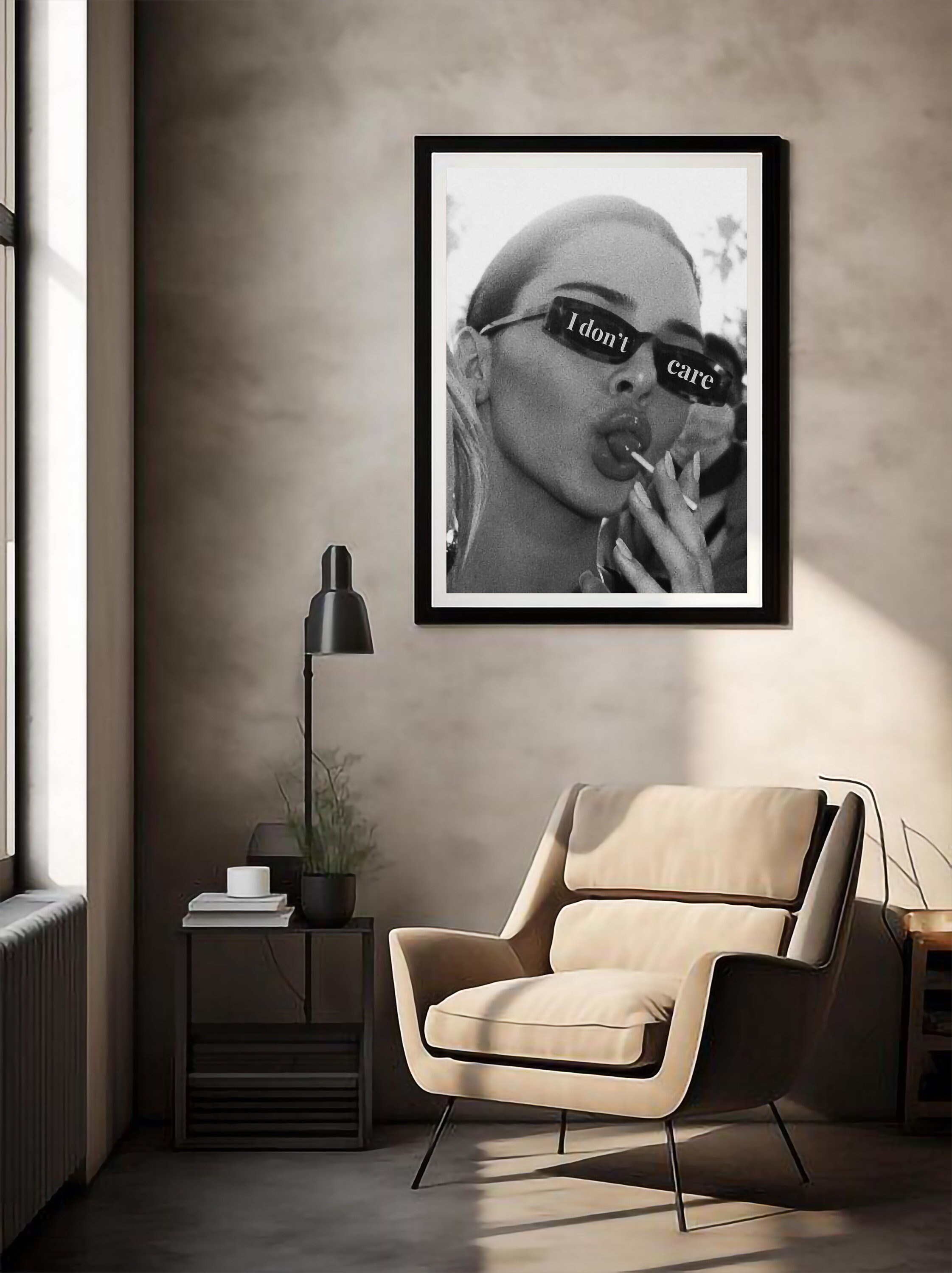 Feminist Woman POSTER Attitudes Art Black and White Wall Art Feminist I ...