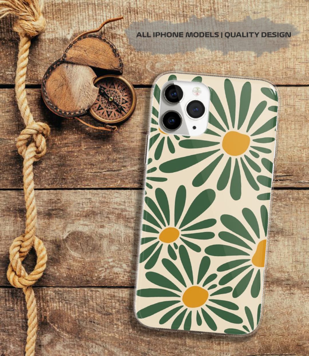 BOHO Phone Case Aesthetic FLOWER Phone Case RETRO iPhone Cover ...