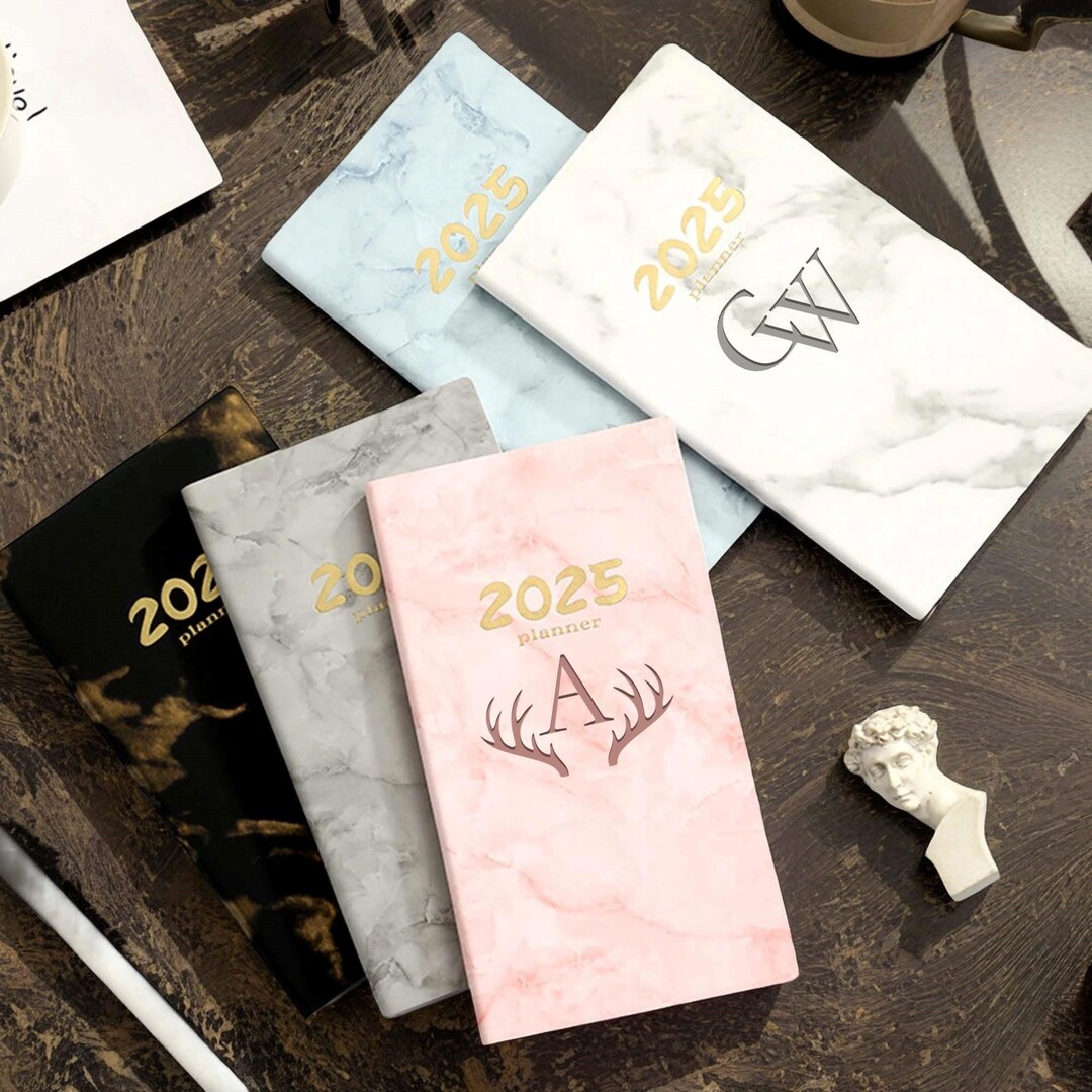 Personalized Leather Daily Planner, Customized Name A6 Notebook ...