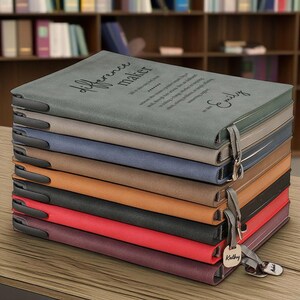 Leather Notebook With Name, Difference Maker Diary, Personalized Leader ...