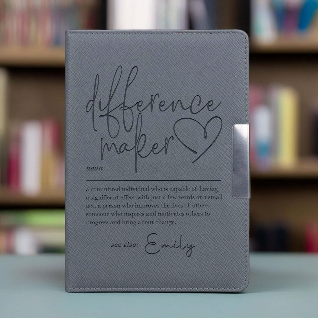 Personalized Difference Maker Journal Custom Difference Maker Gift ...