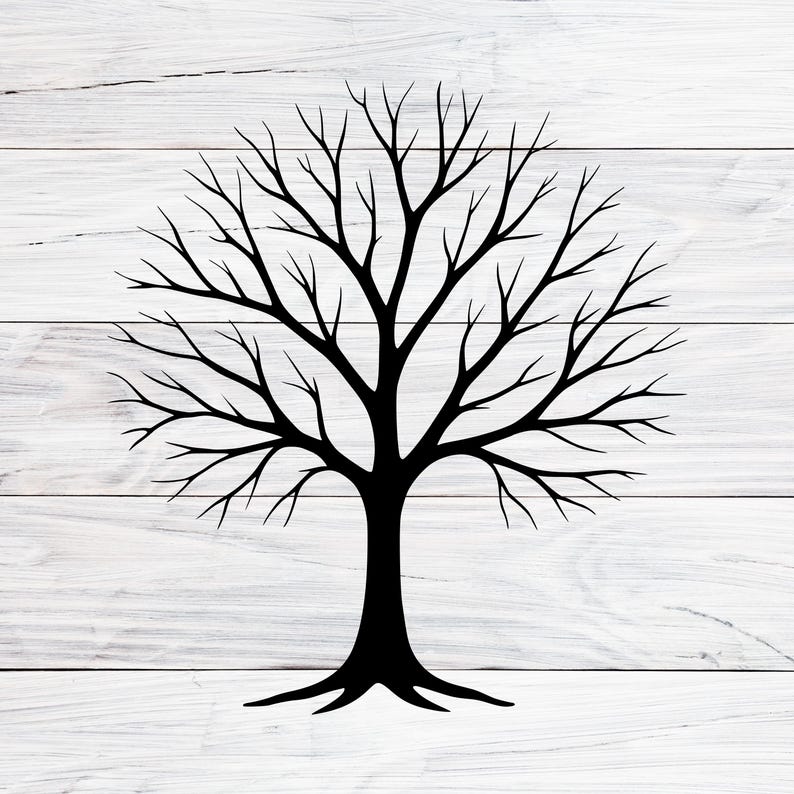 Bare Tree Svg, Bare Tree Silhouette, Forest Png, Bare Tree Png, Tree ...