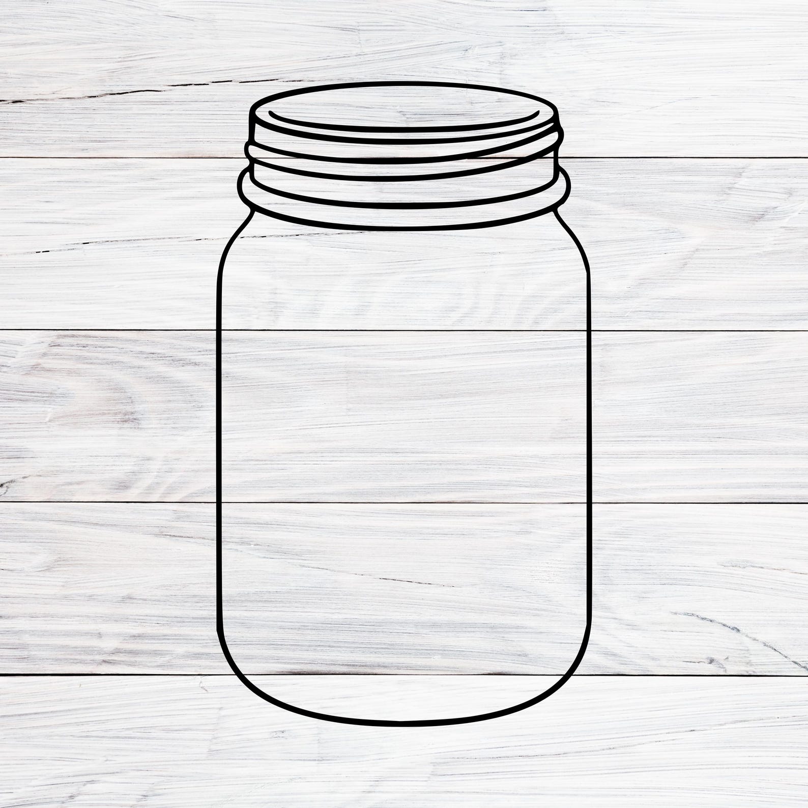 Mason Jar Svg, Mason Jar Cut File, Mason Jar Cricut, Mason Jar ...
