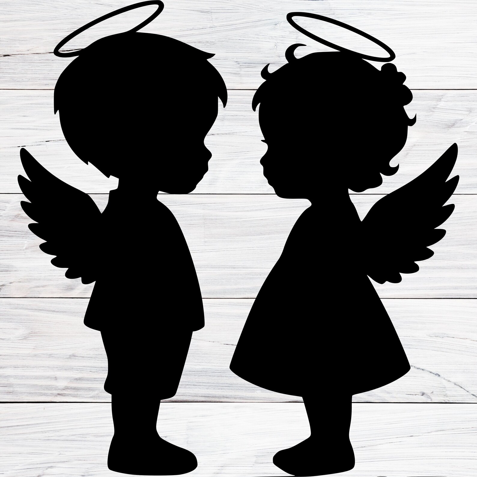 Angels Svg, Kids Angels Svg, Toddler Angels Svg, Baby Angels, Vector ...